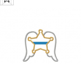 Thin blue line angel | Etsy