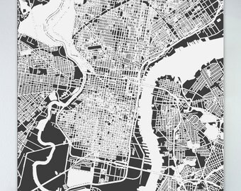 Philly map | Etsy