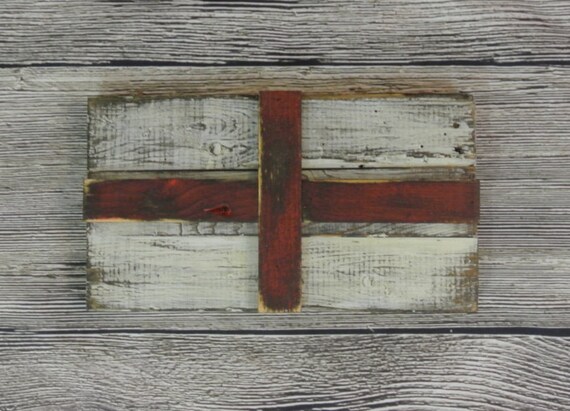 Saint George's Cross England Flag reclaimed wood pallet