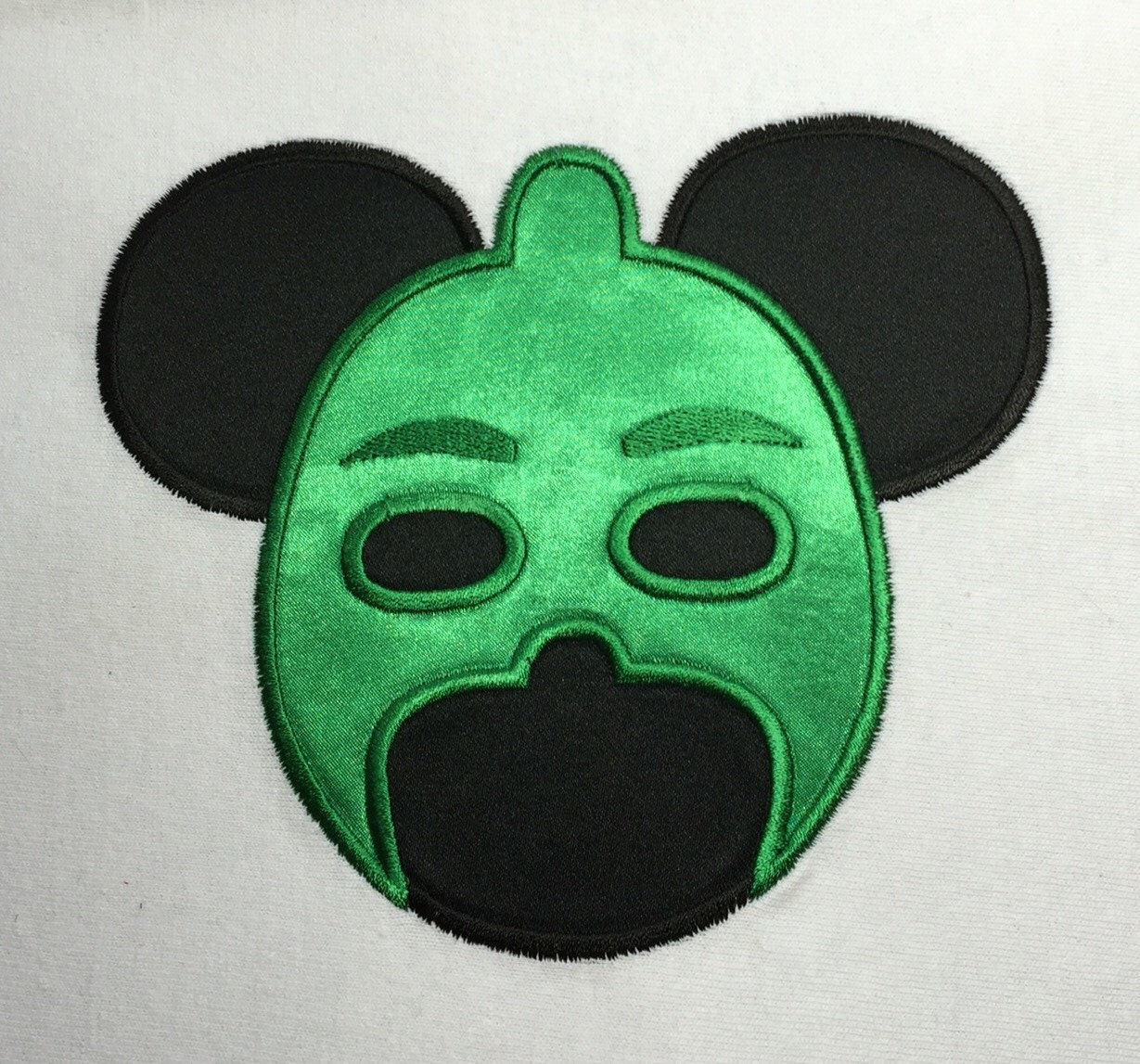 Mouse Head GEKKO Inspired by PJ Masks and Mickey Embroidery