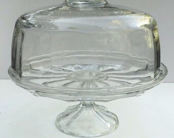 Glass cake stand | Etsy