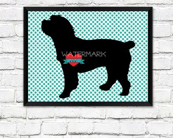 Cockapoo silhouette | Etsy UK
