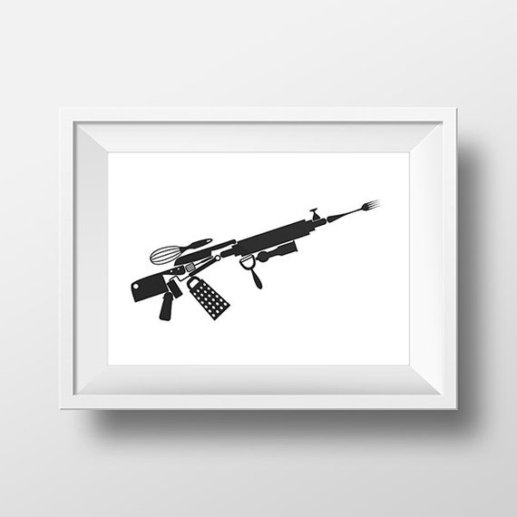 Kitchenware Machine Gun Home Decor Kitchen Decor Modern