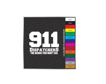 911 dispatcher decal | Etsy