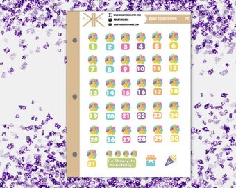 Countdown birthday | Etsy