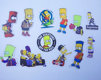 Simpsons stickers | Etsy