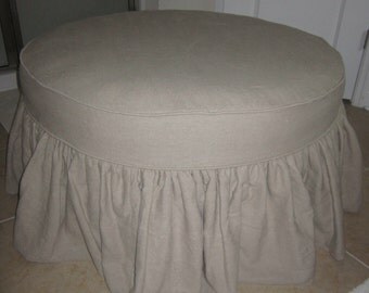 Ottoman slipcover | Etsy