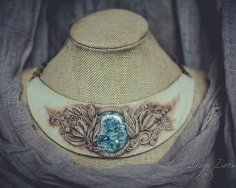 Unusual statement necklaces and unique bib by ZaiZaiJewelry