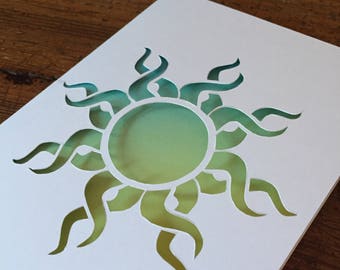 The Wave inspired by Hokusai papercut