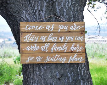 No seating plan sign | Etsy