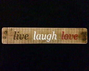 Live laugh love sign | Etsy