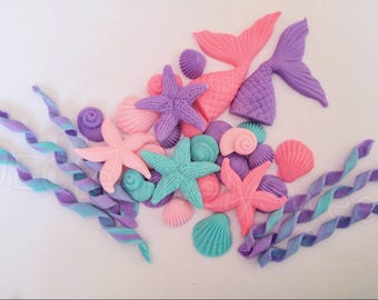 Seashell cake topper | Etsy