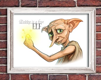 House elf poster | Etsy