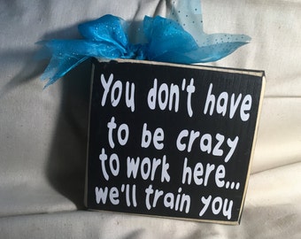 Funny work signs | Etsy