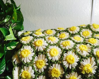 Daisy afghan | Etsy