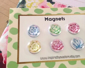 Succulent magnet | Etsy
