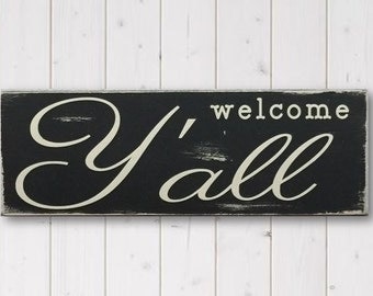 Items similar to Howdy Wooden Sign Southern Greeting Howdy Y'all on Etsy