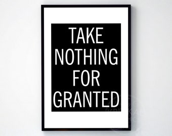 Take for granted | Etsy