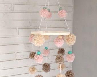 Pom pom mobile | Etsy