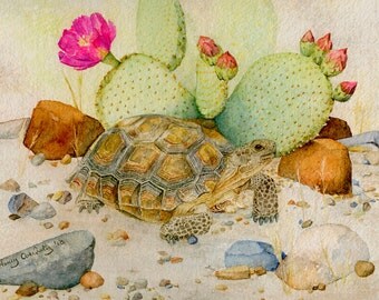 Tortoise watercolor | Etsy