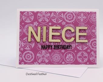 Niece birthday card | Etsy