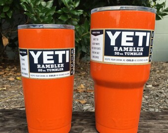 Orange yeti cup | Etsy