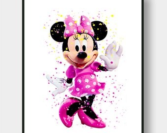 Minnie mouse print | Etsy