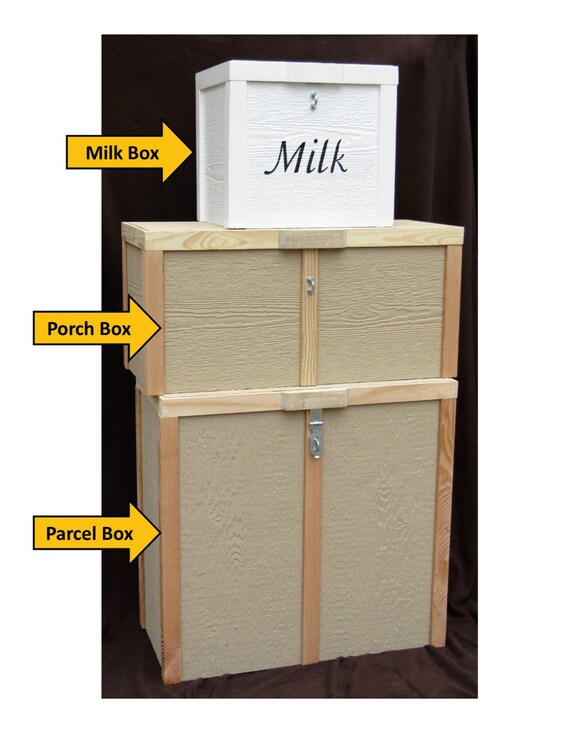 Wooden Milk Box New