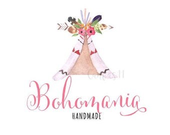 Boho logo design | Etsy