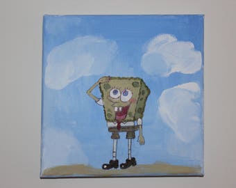 Spongebob wall art | Etsy