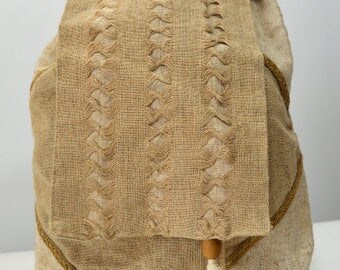 Custom Made Canvas Sacking Bottom for Rope Peg Bed