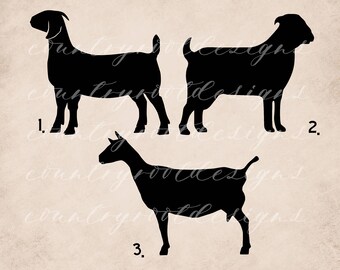 Show goat decal | Etsy