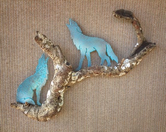 Coyote metal art | Etsy