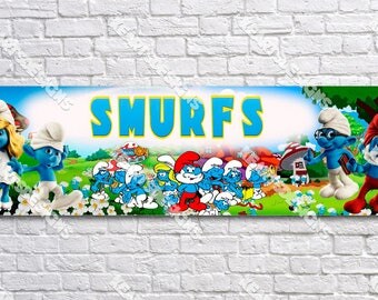 The smurfs poster | Etsy