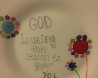 Scripture plate | Etsy