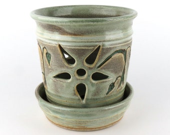 Pottery luminary | Etsy