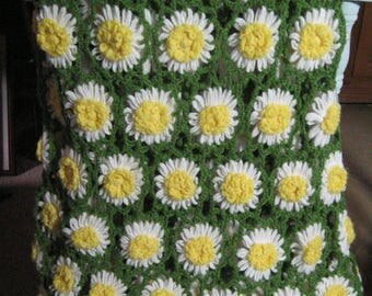 Daisy afghan | Etsy