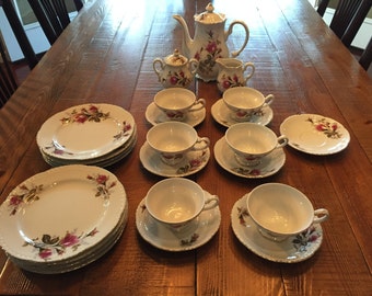 Moss rose china | Etsy