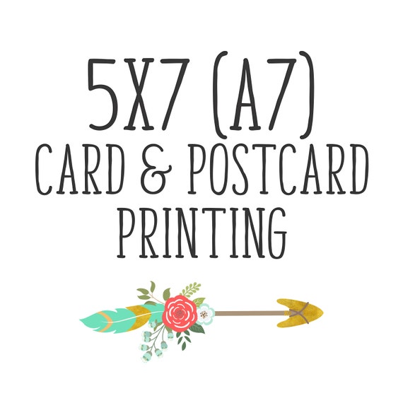 5x7 Card & Postcard Printing. Doubled Sided by MeyerMarketDesigns