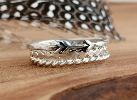 Dainty Arrow Ring Sterling Silver Arrow Rings Boho Jewelry