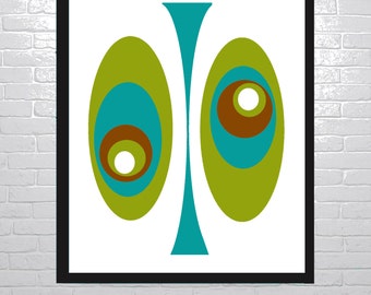 Retro art print | Etsy
