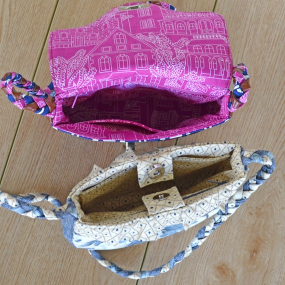 Shoulder Bag PDF pattern cross body hipster Emma by ChrisWDesigns