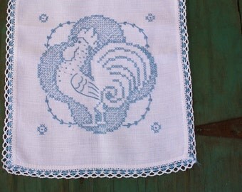 Rooster table runner | Etsy