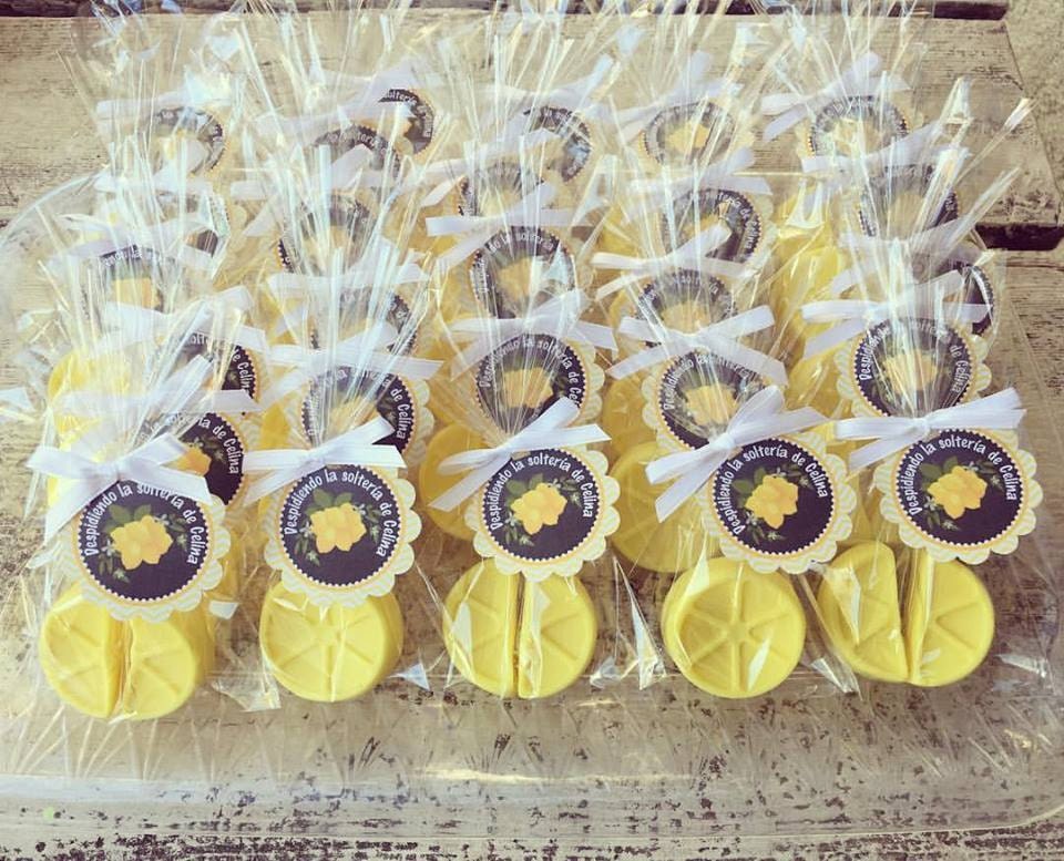 25 Lemon Soaps Favors Lemoade Party Lemon Party Favors