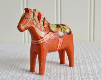Wooden dala horse | Etsy
