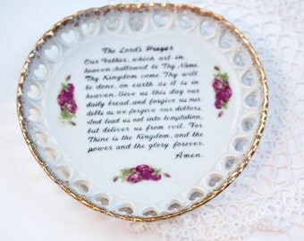 Kitchen prayer plate | Etsy