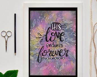 Love endures forever | Etsy