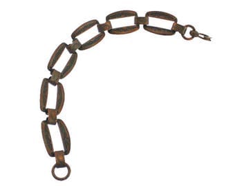 Copper link bracelet | Etsy