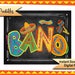 Printable Fiesta Bano Bathroom signs in chalkboard style