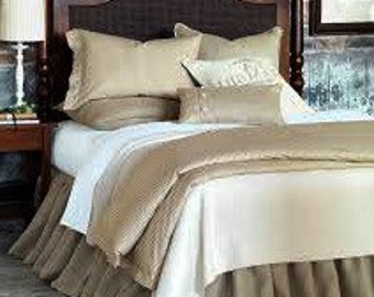 Burlap bed skirt | Etsy